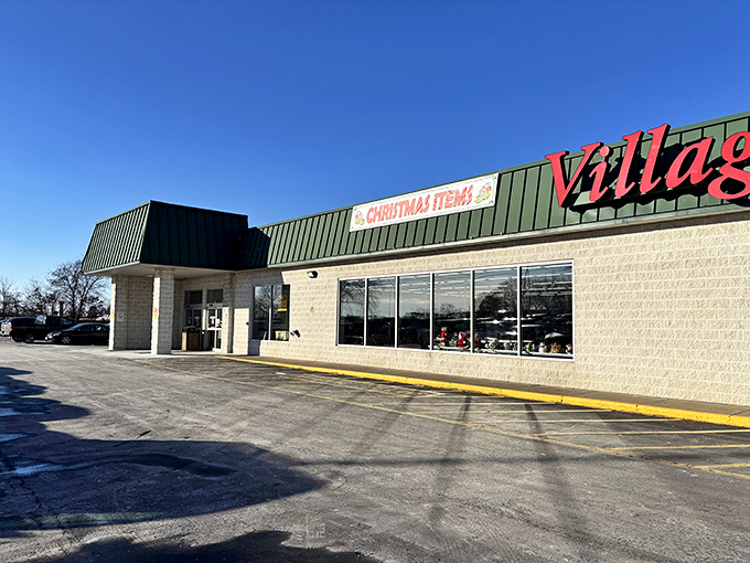 That green and red sign beckons bargain hunters like a lighthouse guides ships to safe harbor.