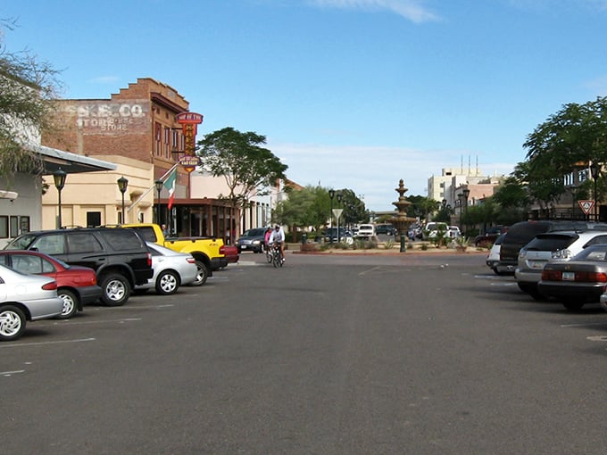 Yuma's historic district basks in that famous Arizona sunshine. With over 300 sunny days annually, sunglasses are practically mandatory!