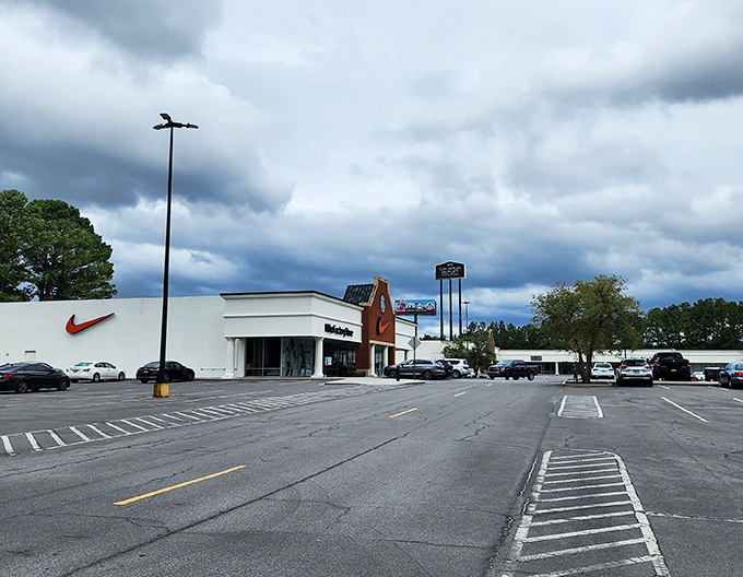 Nike's presence here means your sneaker game stays strong while your wallet stays happy.