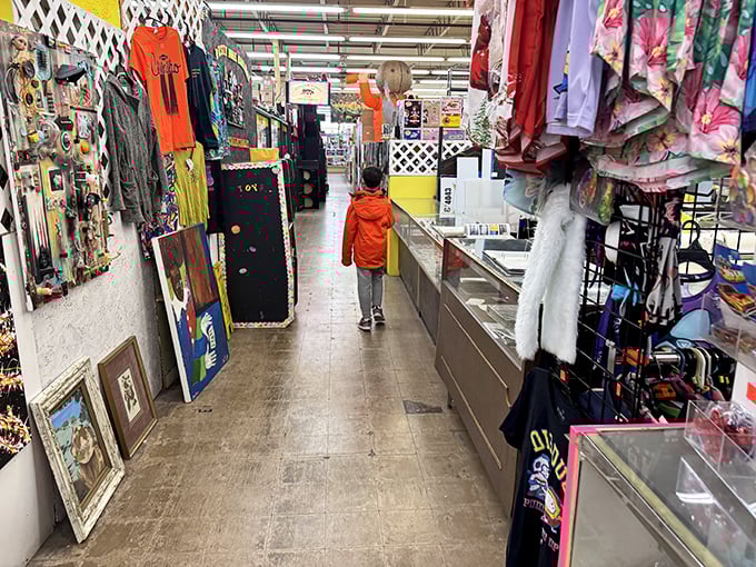 Inside Dixieland, antiques and collectibles create a nostalgic wonderland that feels like visiting grandma's favorite attic.