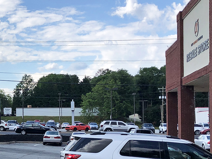 When the parking lot stays this busy, you know the bargains inside are worth the trip every time.