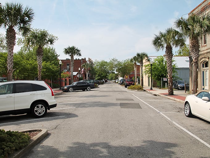 The street is lined with palm trees and historic buildings, reminding us that some things&mdash;like coastal charm and small-town ease&mdash;never go out of style.