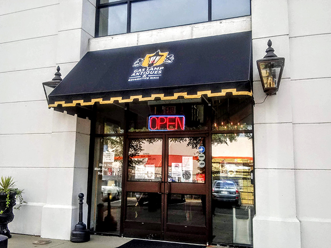 Clean lines and professional signage mean this place takes treasure hunting as seriously as you do.