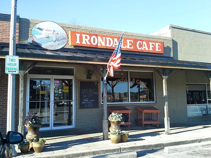 A slice of Alabama history with a side of sunshine – the Irondale Cafe welcomes you with small-town charm.