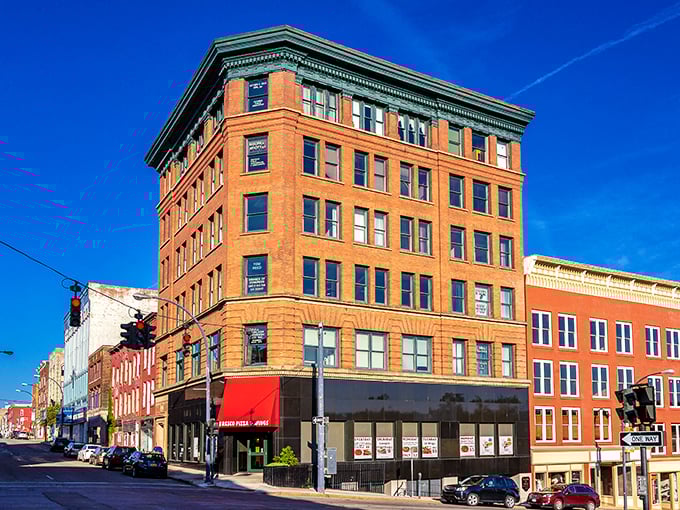 Stately brick buildings frame Jamestown's downtown, where your retirement budget goes further than you'd ever expect in New York State.