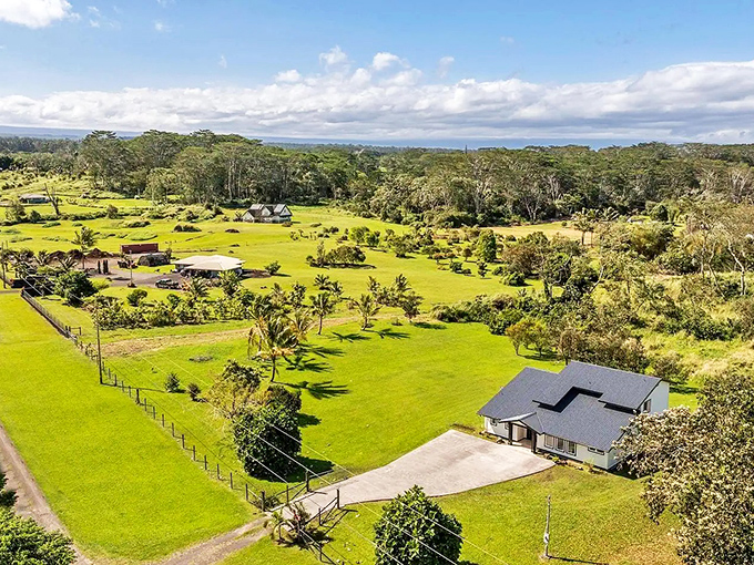 Rolling green pastures stretch endlessly, making this spot feel like Ireland's tropical cousin.