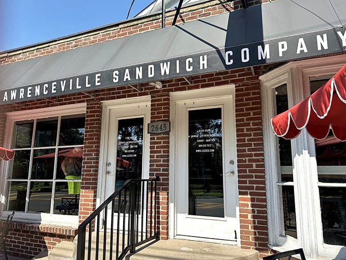 Clean lines and classic brick – this sandwich shop doesn't need flash when the food speaks volumes.