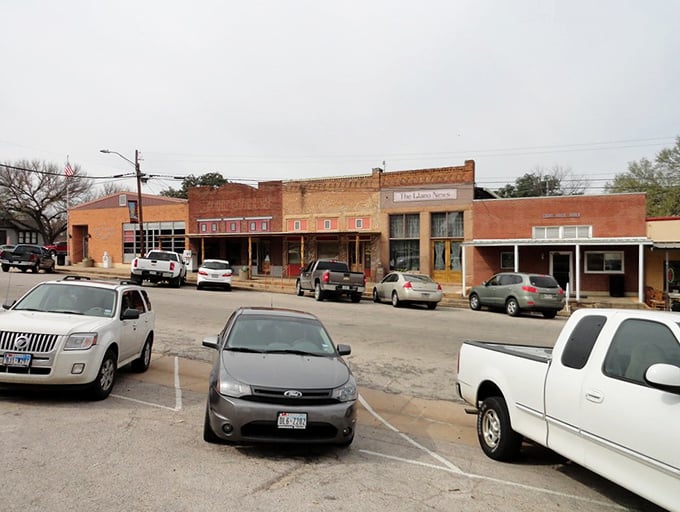 Llano's storefront square stands proud like a granite sentinel watching over your wallet's well-being.