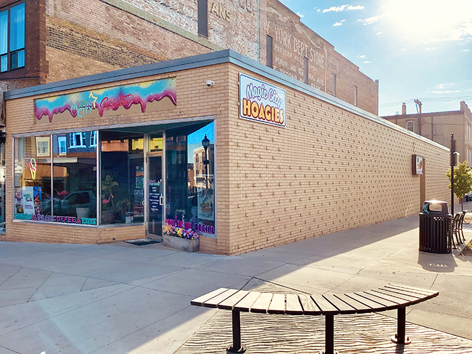 Corner sandwich shops like this are where food memories are made. Magic City's brick exterior hides flavor explosions waiting to happen.