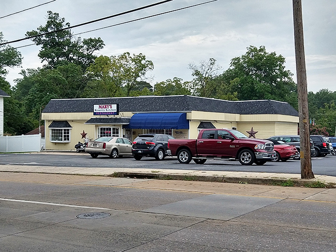 This unassuming yellow haven might look like Grandma's house, but Mary's Kountry Kitchen dishes out plates that would make her jealous.