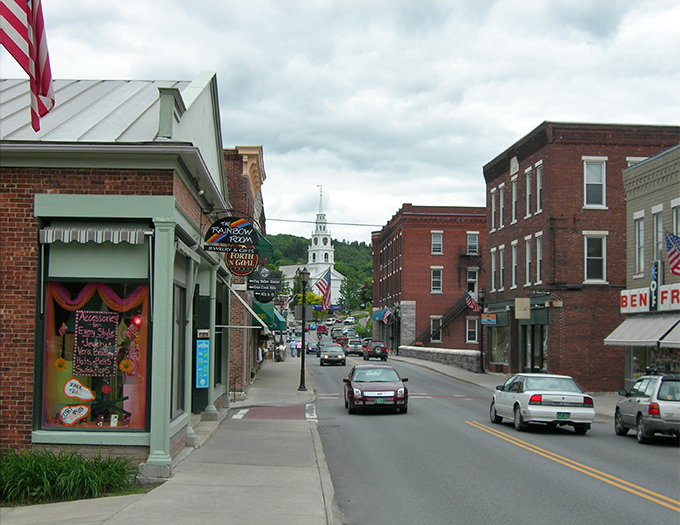 Downtown Middlebury offers a perfect blend of historic architecture and small-town bustle, where even the brick buildings seem to tell stories.
