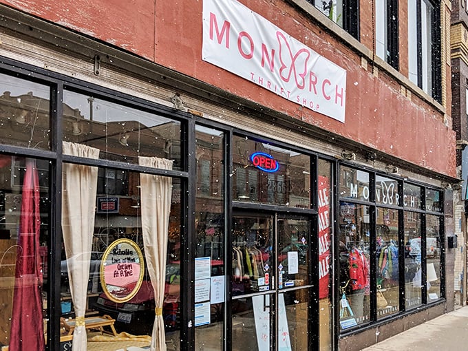 The welcoming storefront invites you into a world where yesterday's fashion becomes today's perfect find.