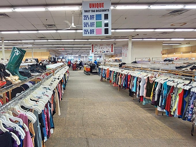 Step inside MyUnique and discover a wonderland of organized racks where yesterday's fashion finds tomorrow's home.