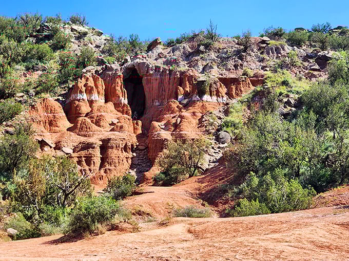 Nature's own sculpture garden! The red rock formations of Palo Duro Canyon create a landscape that rivals the Grand Canyon.
