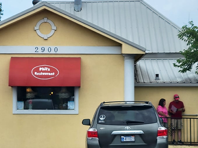 Phil's Family Restaurant That red awning isn't just for show&mdash;it's signaling "pull over now" to hungry travelers on Central Avenue.