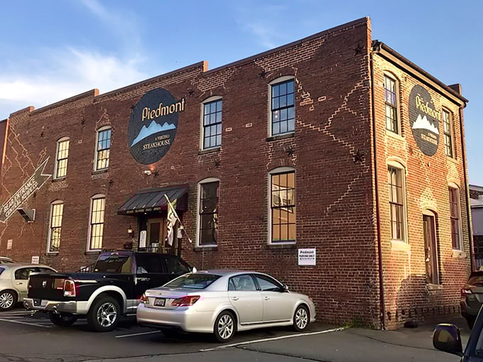 This isn't just any brick building&mdash;it's Piedmont's temple of beef, where steak dreams come true.