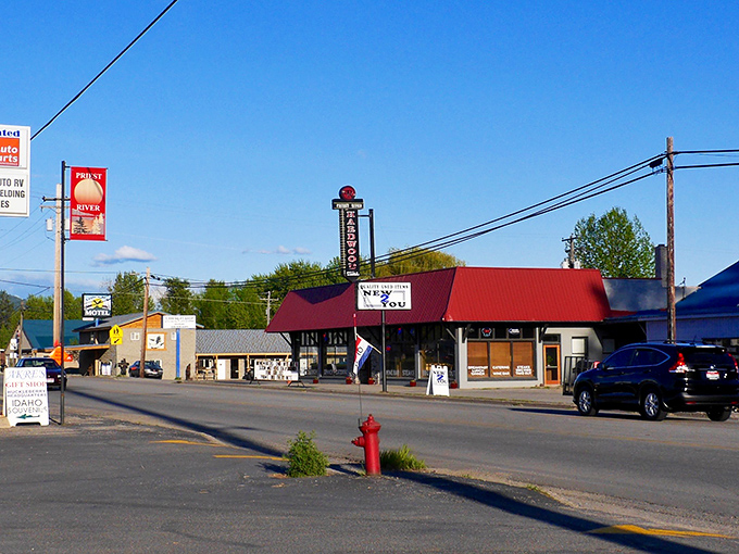 The road through Priest River offers a glimpse of small-town Idaho at its finest&mdash;where gas stations and diners tell stories of simpler times.