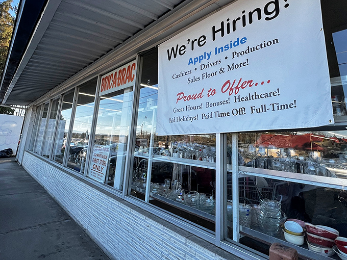 Sometimes the best thrift stores look unassuming from outside but deliver big discoveries within. 