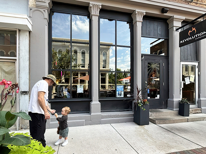 Downtown charm meets barbecue brilliance. This storefront hides flavor explosions waiting to happen.