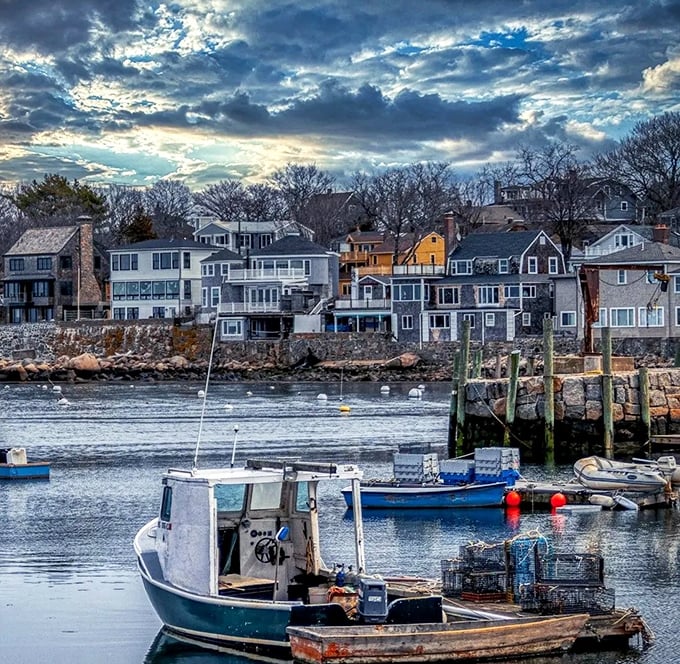 Harbor life doesn't get more quintessentially New England than this. Rockport's colorful boats dance on water bluer than a Robin's egg.
