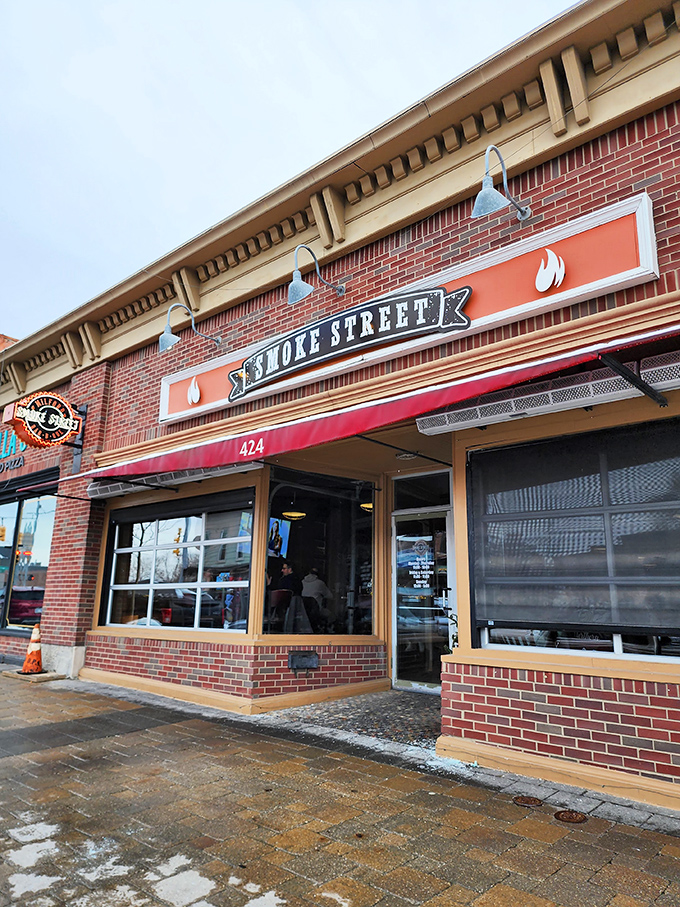 A chill day, but the smoky aromas inside are keeping things cozy. Time for some soulful BBQ that tastes like a backyard party!