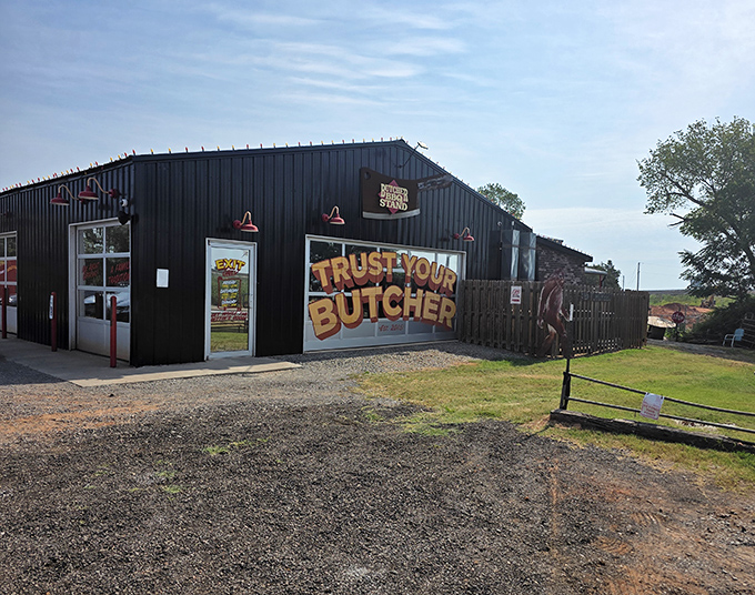 "Trust Your Butcher" isn't just a sign&mdash;it's solid life advice when the smoke smells this good.