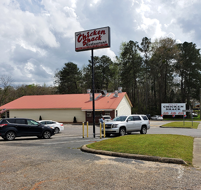 Simple building, extraordinary chicken. The packed parking lot tells you everything you need to know about this place.