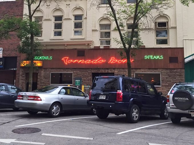 Madison's meat sanctuary stands proud with its vintage neon promising cocktails, steaks, and memories that'll last until breakfast.