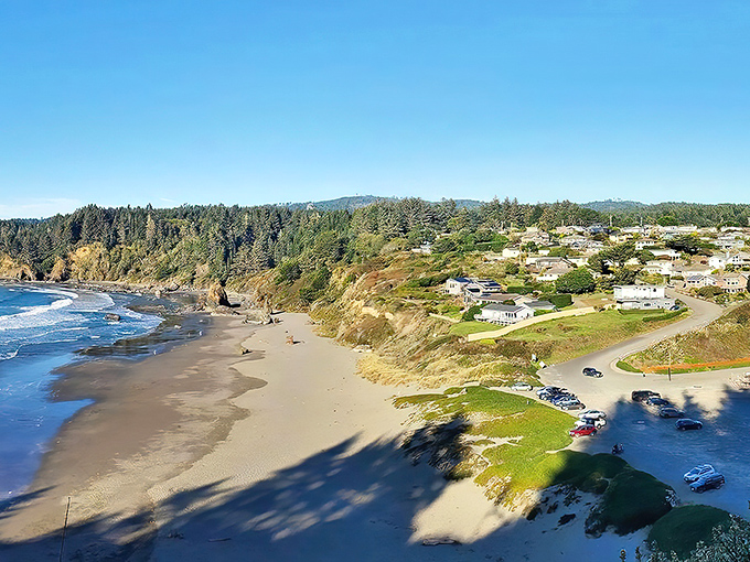 Trinidad's pristine beaches stretch for miles beneath towering cliffs. Nature's finest show doesn't require a premium ticket!