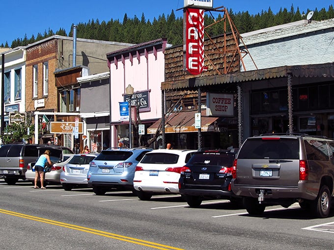 Sierra Nevada charm includes wooden storefronts where coffee costs half of what you'd pay elsewhere.