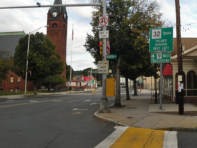 Ware's crossroads offer directions to nearby towns, but the real destination is affordable living where retirement dollars go the extra mile.