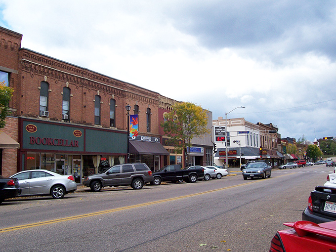 Historic charm meets modern convenience in Waupaca's well-preserved downtown, where local businesses thrive in buildings that tell stories of Wisconsin's past.