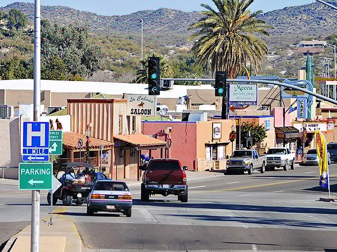 The desert sun bathes Wickenburg's historic buildings in golden light. You half expect to see tumbleweeds rolling down Main Street!