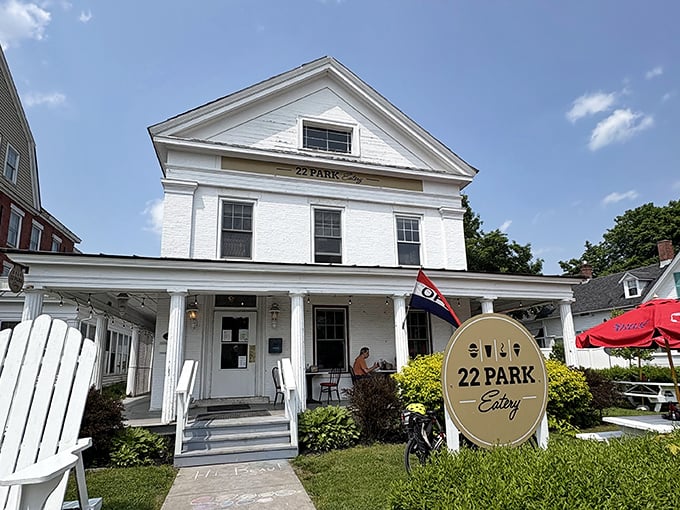 22 Park Eatery's pristine white fa&ccedil;ade invites you in like a culinary lighthouse. Farm-to-table dining without the pretentiousness.