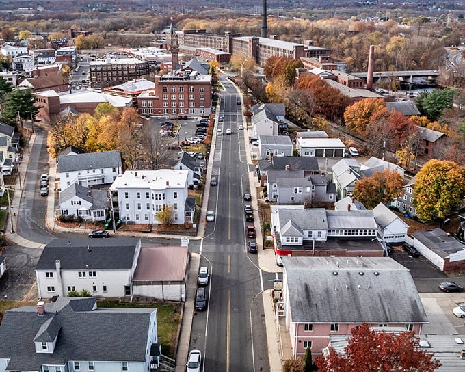 From above, Chicopee reveals its perfect balance &ndash; historic brick buildings, tree-lined streets, and neighborhoods where people actually know their neighbors' names.