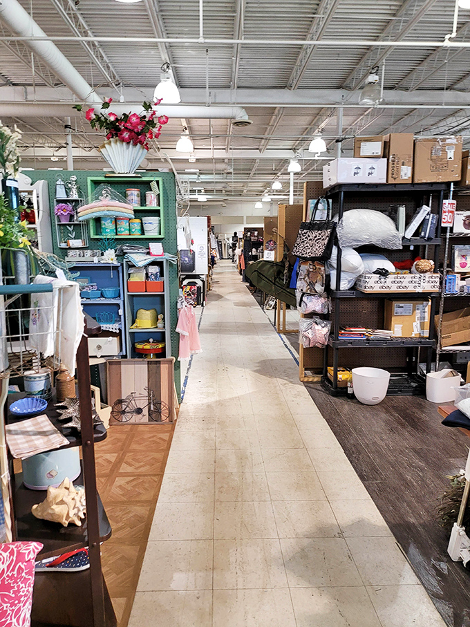 Endless aisles of possibility stretch before you like the yellow brick road of bargains, each turn promising new discoveries.