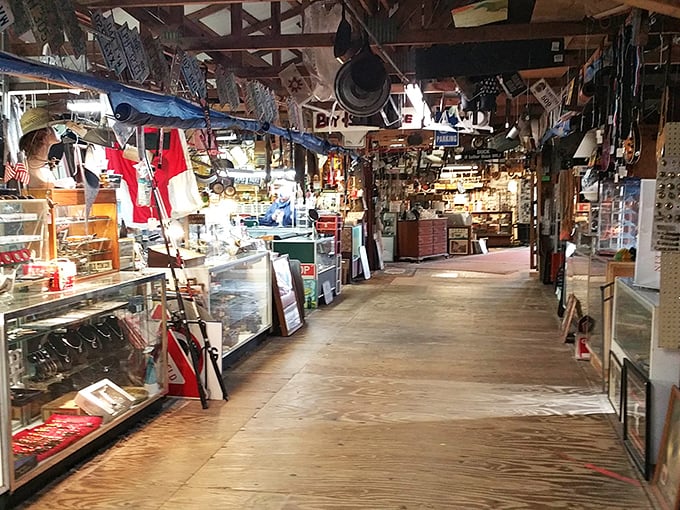 Down the rabbit hole you go! Each corridor at Keller's tells a different story, with vendors lining both sides like chapters in a treasure hunter's handbook.