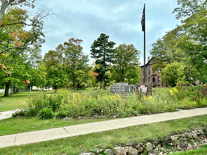 The Apostle Islands headquarters welcomes visitors with wildflower gardens that look like Mother Nature's personal Pinterest board come to life.