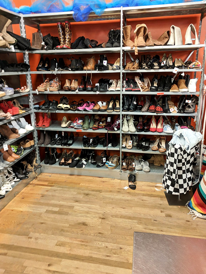 Shoe heaven exists, and it's organized by size! From practical flats to statement heels that could tell stories if only they could talk.