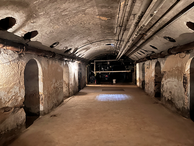 Down the rabbit hole into the jail's basement tunnels. If these walls could talk, they'd probably whisper things that would keep you up at night.