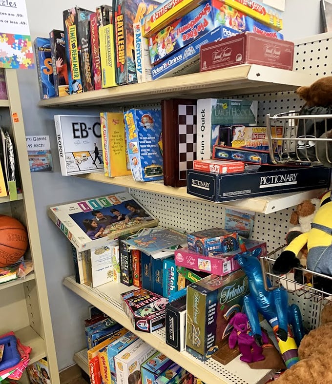 Board game heaven! From Pictionary to Battleship, these boxes contain not just cardboard and plastic pieces, but portals to family game nights past and future.