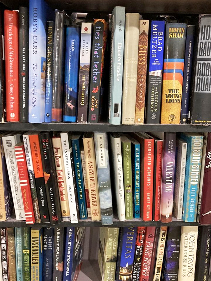 Bookworms rejoice! These shelves hold literary treasures spanning decades, from forgotten bestsellers to timeless classics waiting for their next reader.