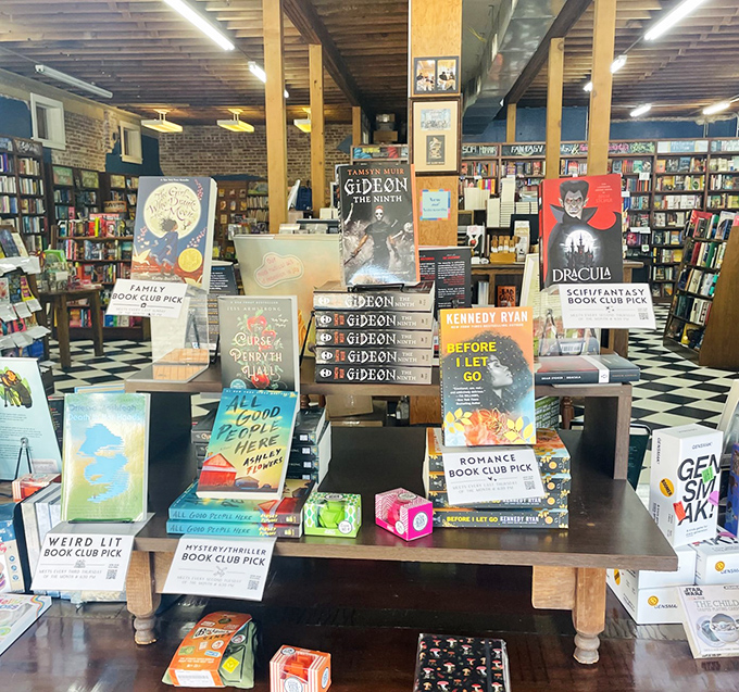 This bookstore corner feels like your coolest friend's library &ndash; where literary treasures and modern gems mingle in a paper-and-ink social club.