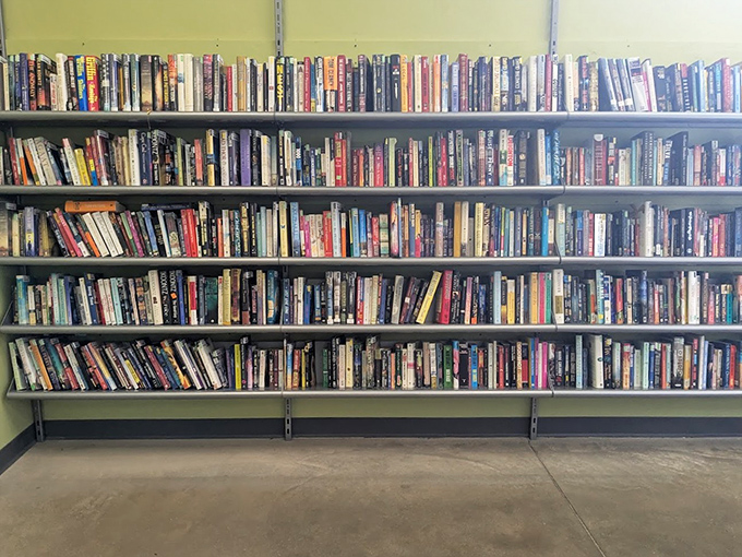 Literary heaven for the budget-conscious bookworm. Somewhere in these stacks is the paperback that will change your life for $1.99.