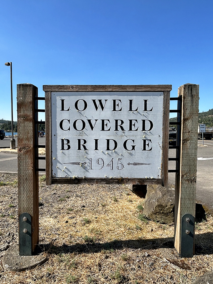 This unassuming sign tells a story older than most of our family recipes. Built in 1945, it's been connecting Oregonians longer than most marriages last!
