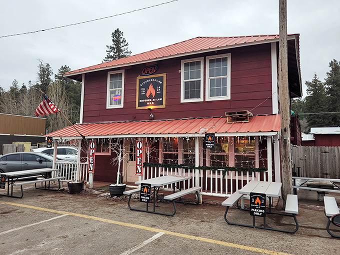 This cozy red establishment invites you in with the promise of hearty fare and that unmistakable New Mexican hospitality that warms you faster than the green chile.