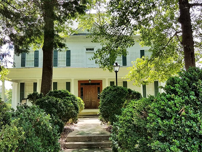 This stately white home with its welcoming porch isn't just picturesque&mdash;it's a glimpse into Sandersville's genteel past where history doesn't require a premium ticket price.