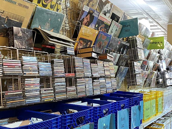 Vinyl heaven awaits music lovers. That obscure jazz album your cool uncle mentioned? It's probably hiding here.