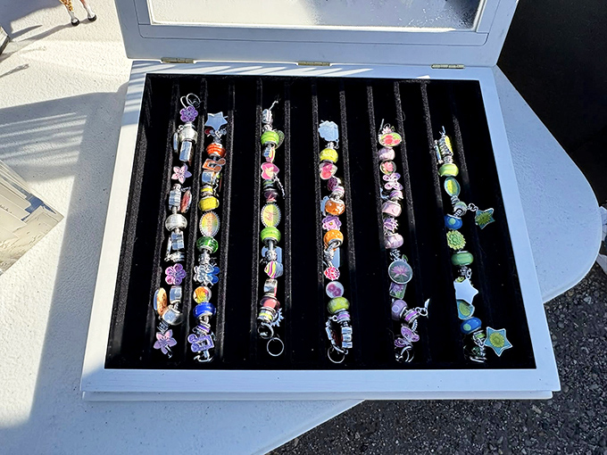 Tiny treasures with big personality—each of these handcrafted charm bracelets tells a different story, waiting for the right wrist to continue the adventure.