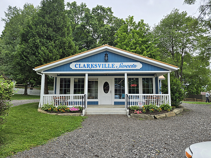 Clarksville Sweets beckons from its charming cottage setting, proving that the best things in life are sweet, locally made, and absolutely worth the detour from wherever you thought you were going.